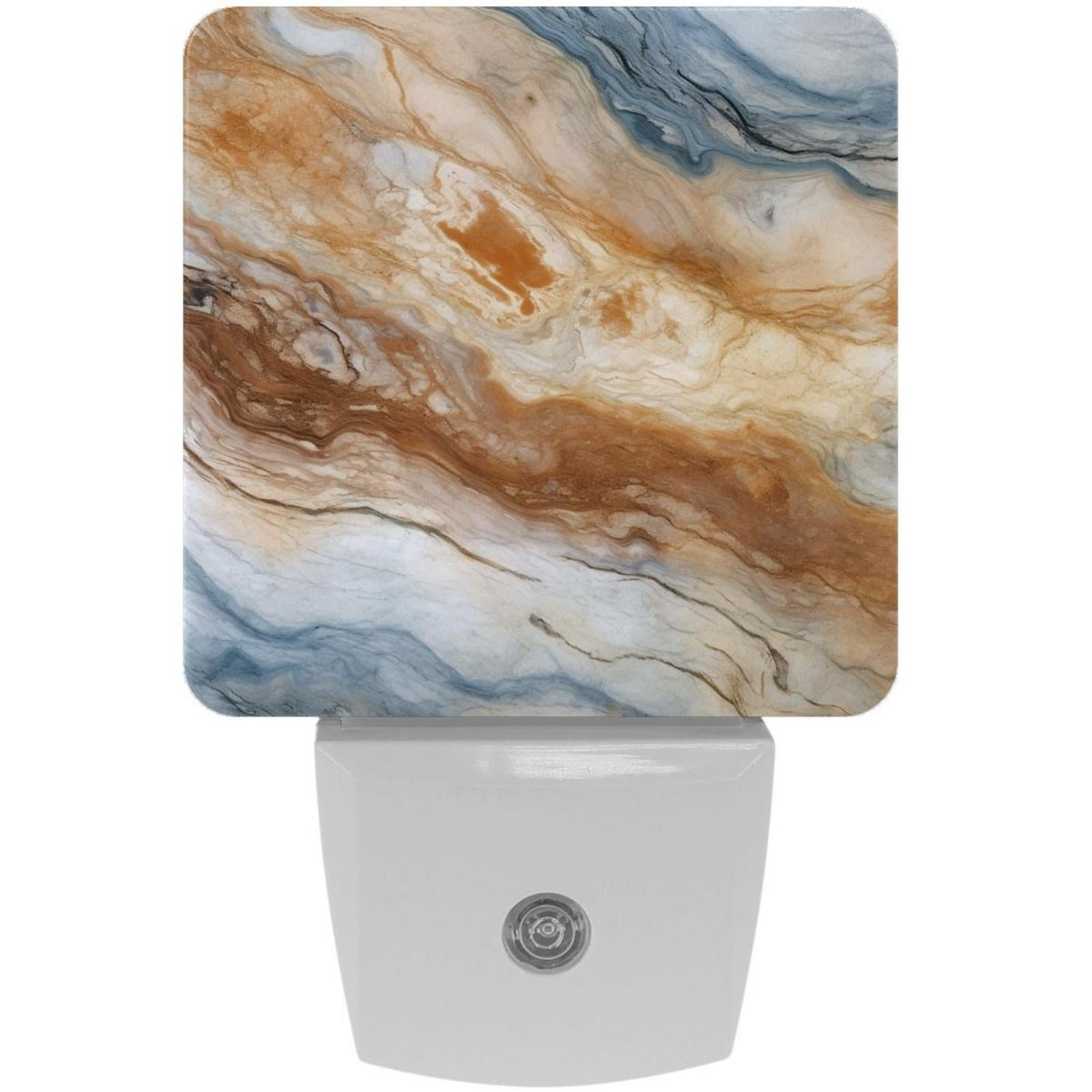 Marbled LED Square Night Lights - Stylish and Energy-Efficient ...