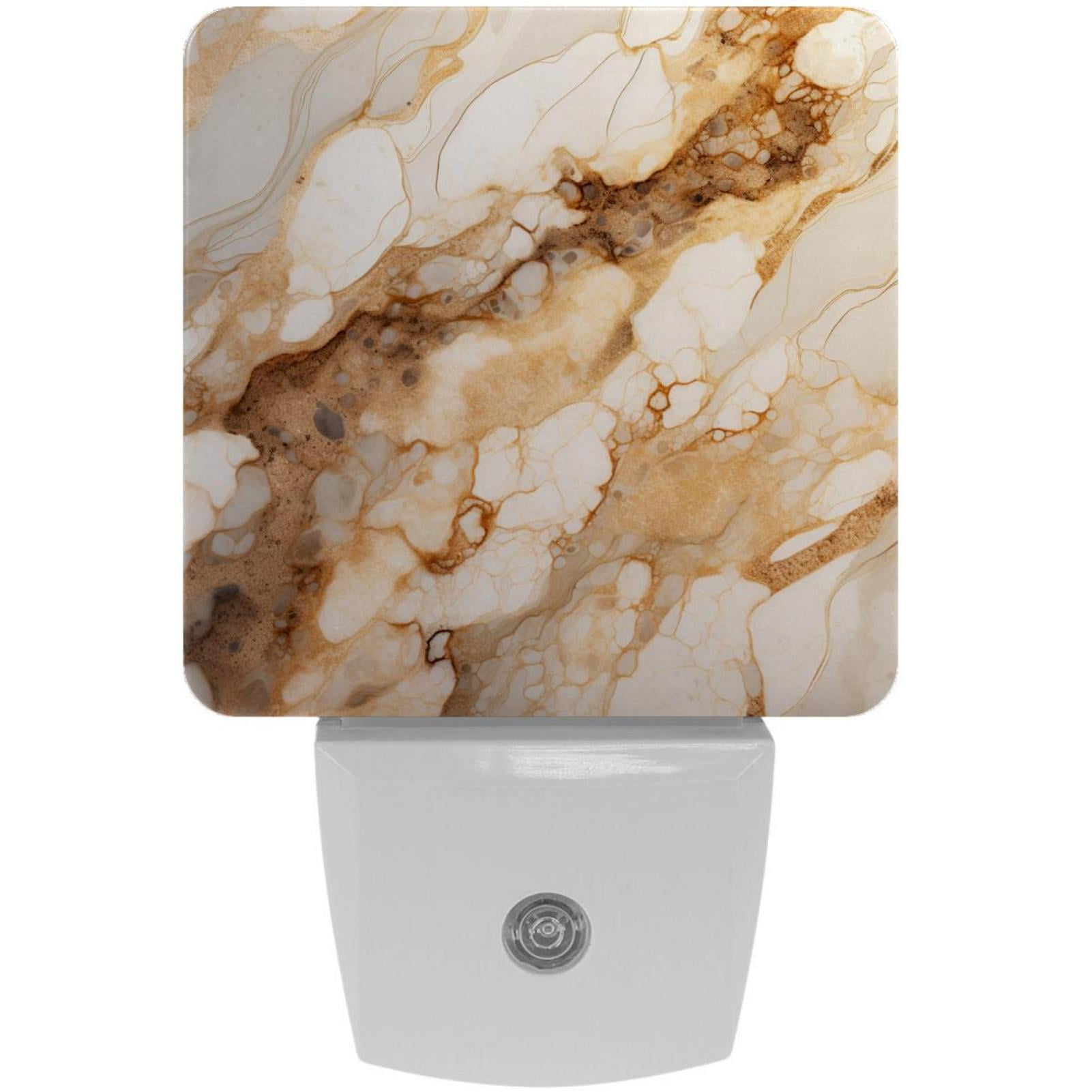 Marbled LED Square Night Lights - Stylish and Energy-Efficient Room ...