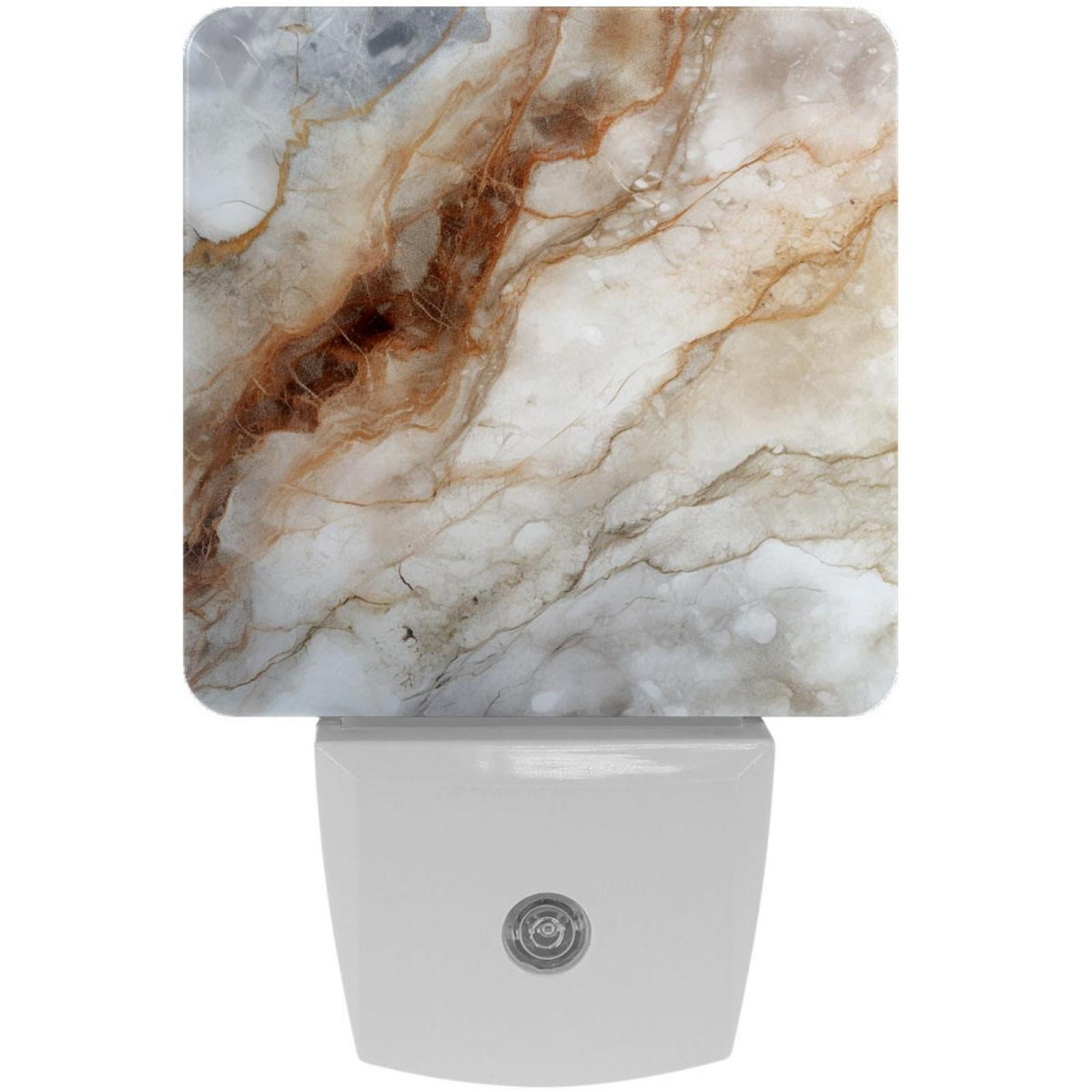 Marbled LED Square Night Lights - Stylish and Functional Nightlight for ...