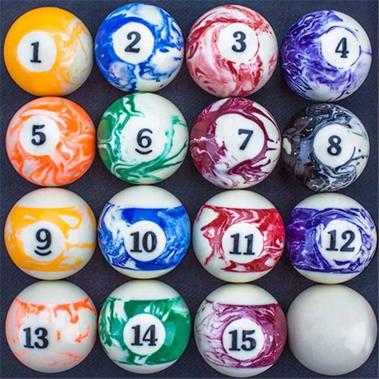 Marbled Pool Ball Set - Walmart.com