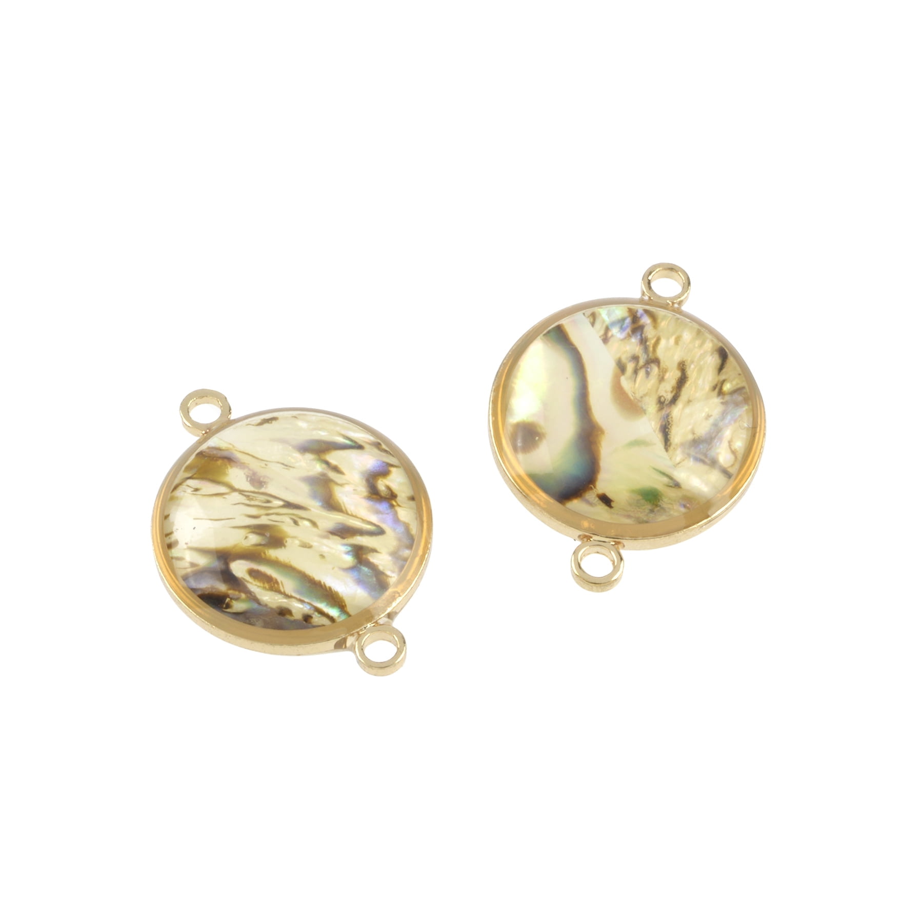 Marbled Shell Connectors, 13mmm by Bead Landing™ - Walmart.com