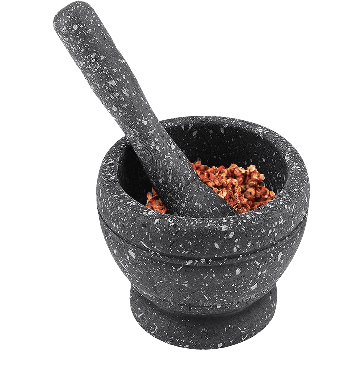 Marbleized Food Safe Mortar and Pestle – Herb & Spice Grinder Bowl for ...