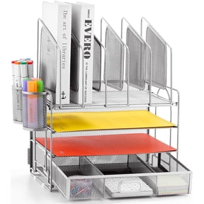 Gomok 2-Tier Desktop Bookshelf, Adjustable Desk Shelf Bookcase Storage ...