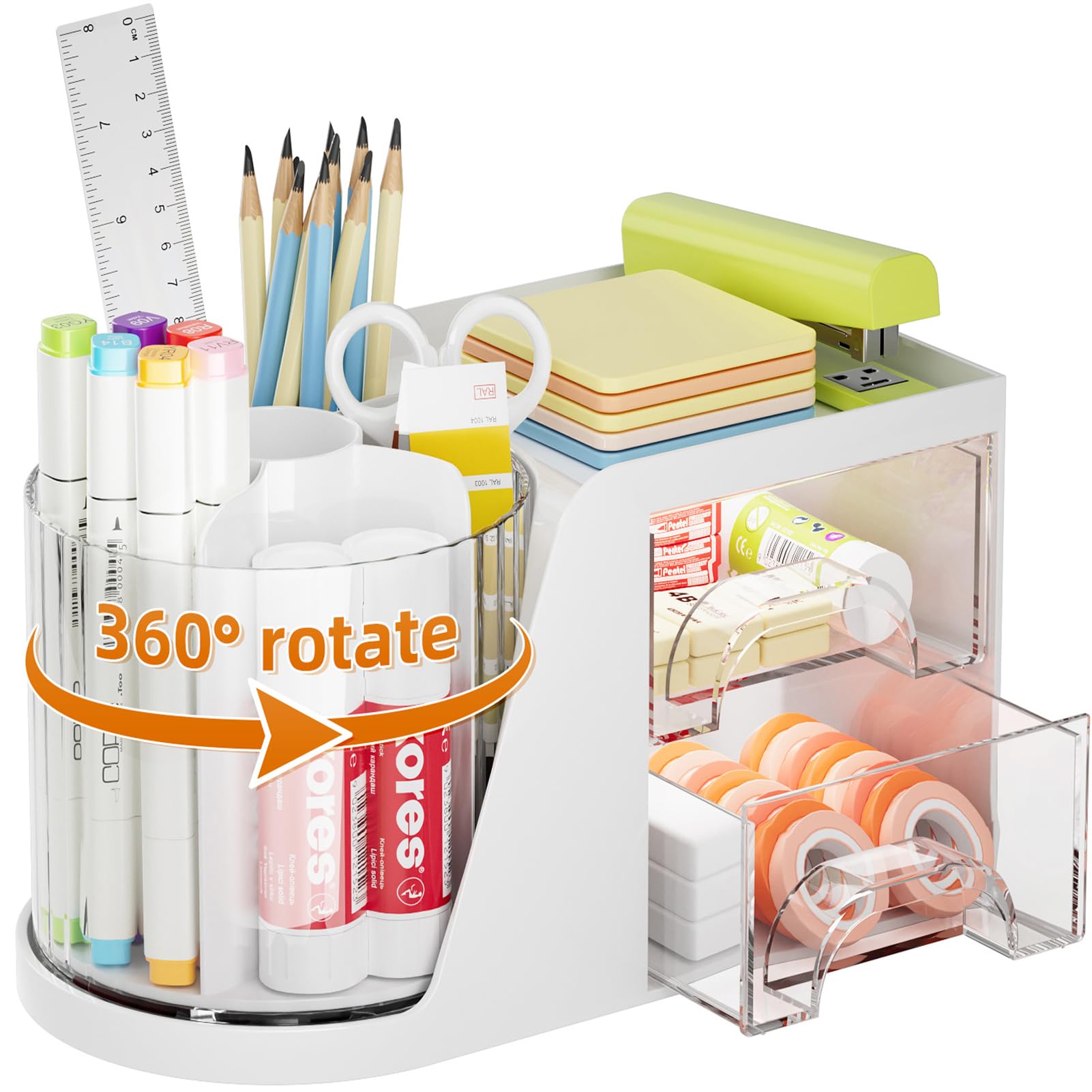 deflecto Desk Cube, Divided, Clear, 6 x 6 x 6 - Walmart.com