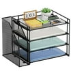Eastappli Desk Organizer with File Holder, 5-Tier Paper Letter Tray ...
