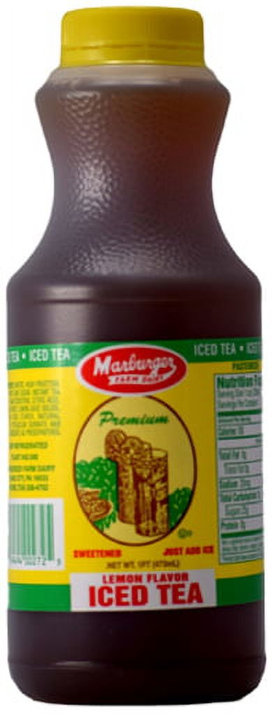 Marburger Farm Dairy Lemon Flavor Iced Tea, 1 Pint, Naturally ...
