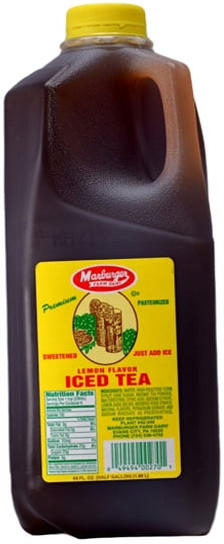 Marburger Farm Dairy Lemon Flavor Iced Tea, Half Gallon, Naturally ...