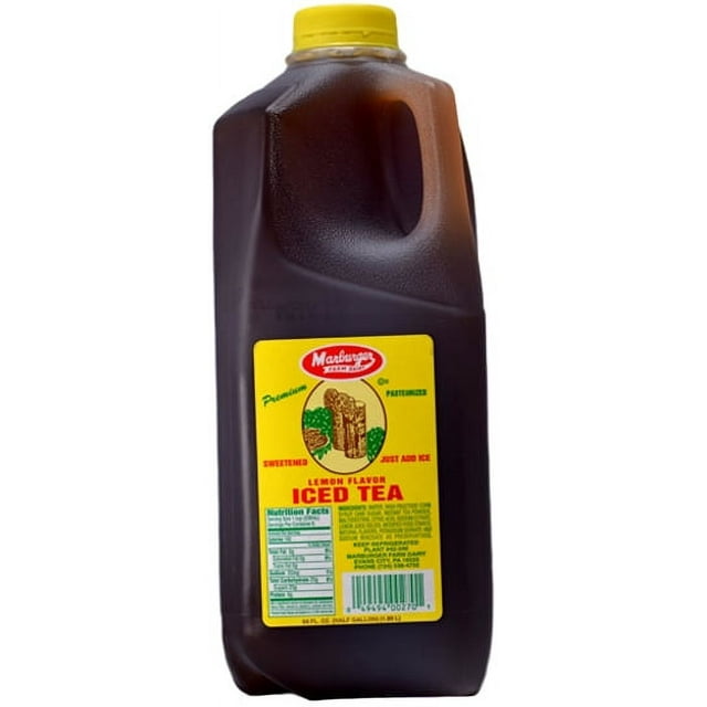 Marburger Farm Dairy Lemon Flavor Iced Tea, Half Gallon, Naturally ...