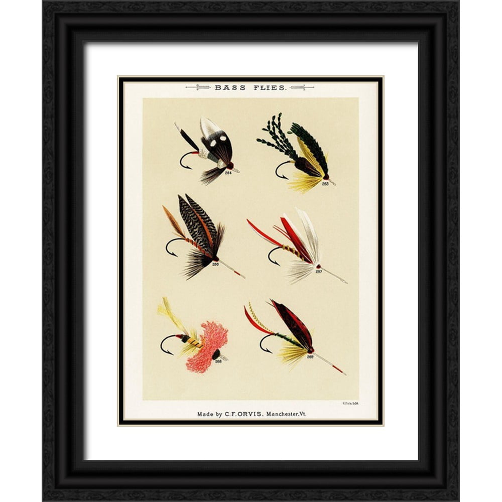 Marbury, Mary Orvis 15x18 Black Ornate Wood Framed with Double Matting ...