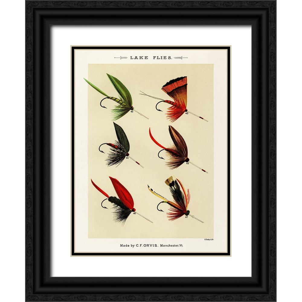 Marbury, Mary Orvis 15x18 Black Ornate Wood Framed with Double Matting ...