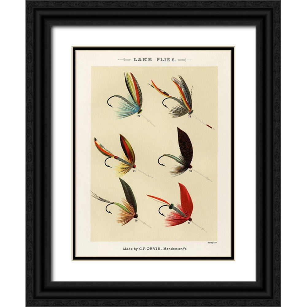 Marbury, Mary Orvis 15x18 Black Ornate Wood Framed with Double Matting ...