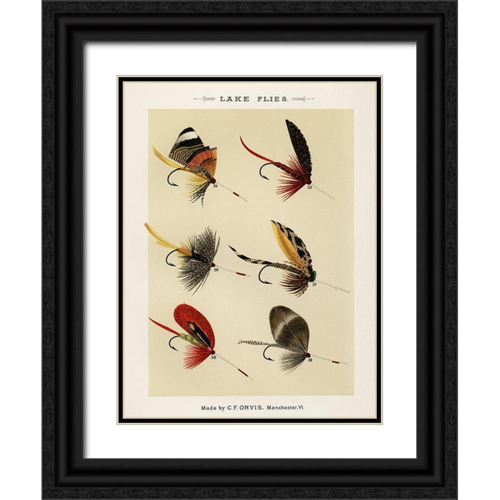 Marbury, Mary Orvis 15x18 Black Ornate Wood Framed with Double Matting ...
