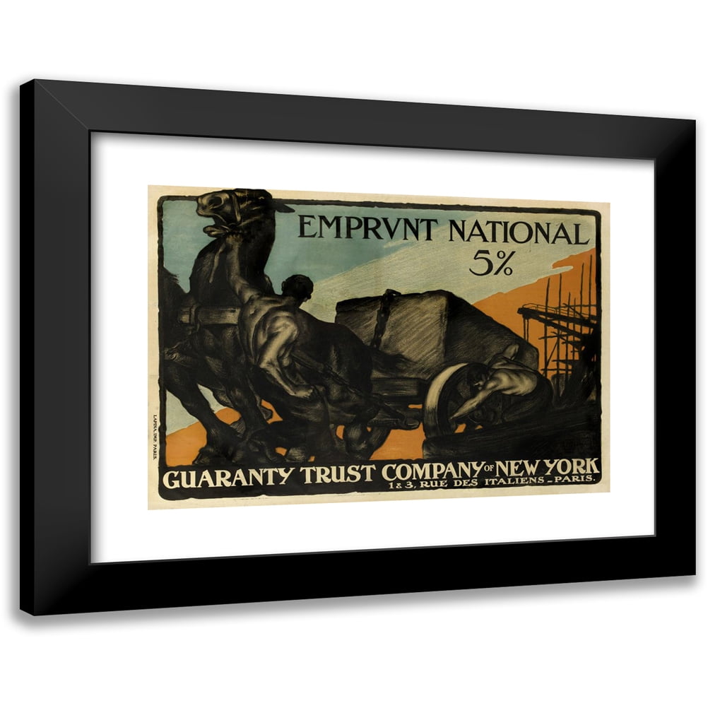 Marc 18x14 Black Modern Framed Museum Art Print Titled - Emprunt ...