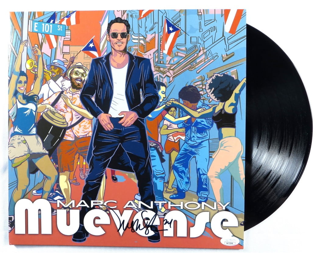 Marc Anthony Signed Autographed Record Album Cover Meuvense JSA AV82046 ...
