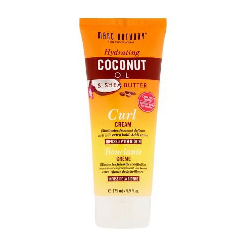 Marc Anthony True Professional Hydrating Coconut Oil Hair Curl Cream, 5 ...