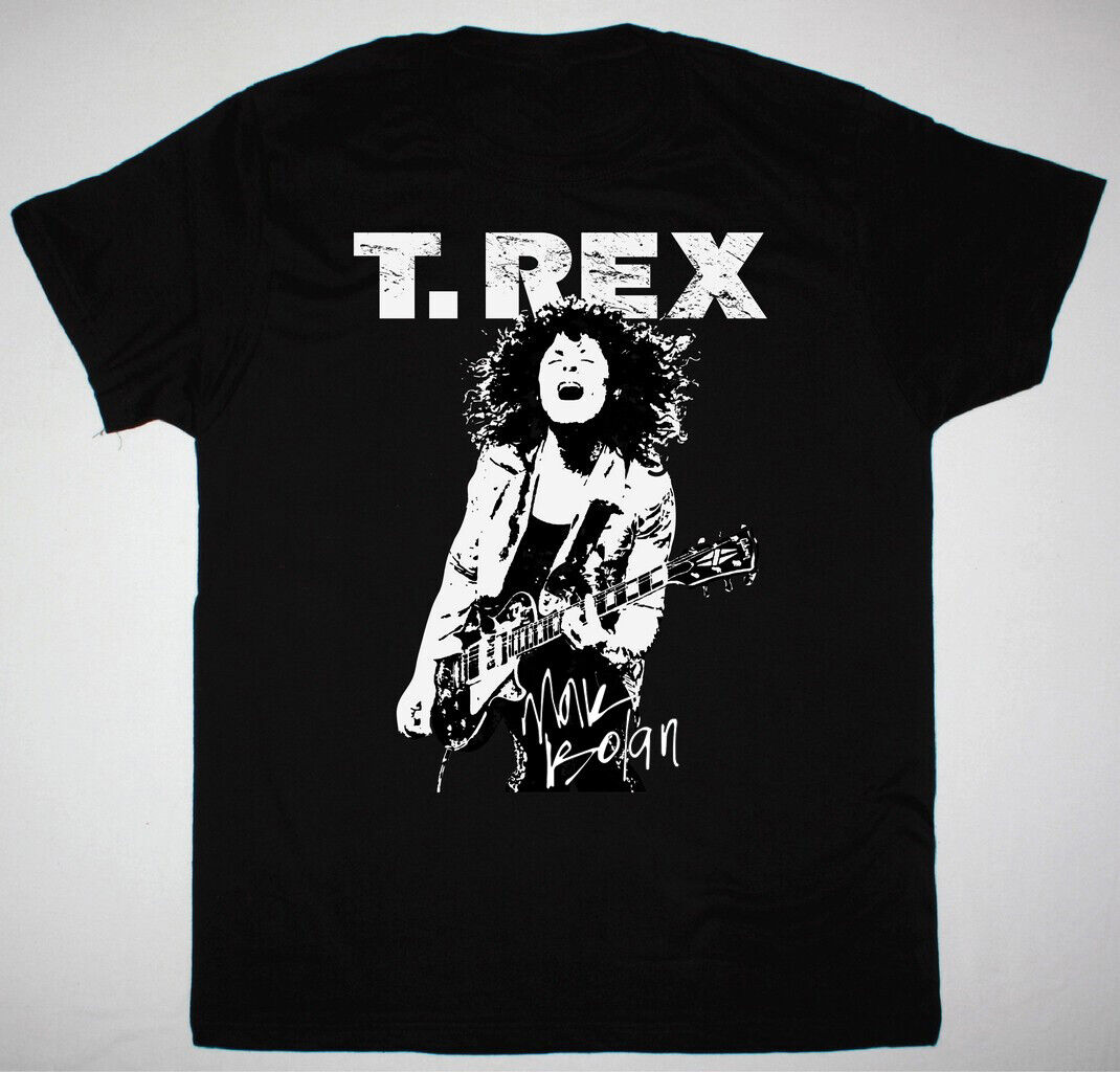 Marc Bolan T. Rex band Men T-shirt Black Short Sleeve All Sizes S to ...