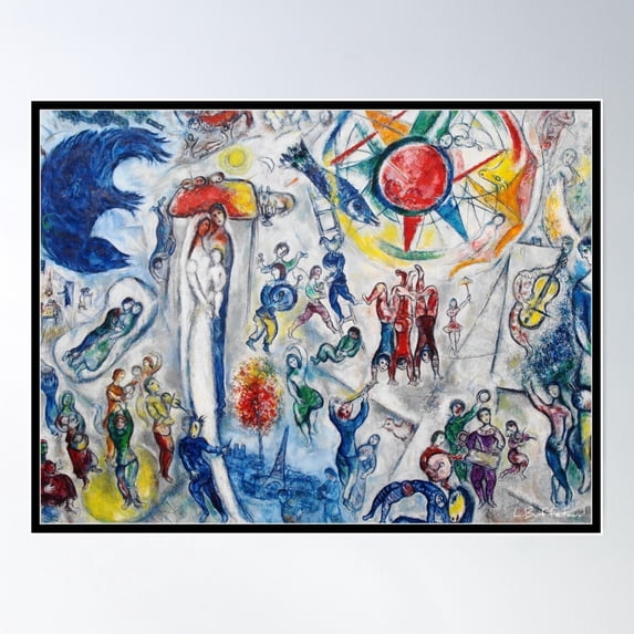 Marc Chagall Artwork Marc Chagall Paintings Poster Wall Art, Modern ...