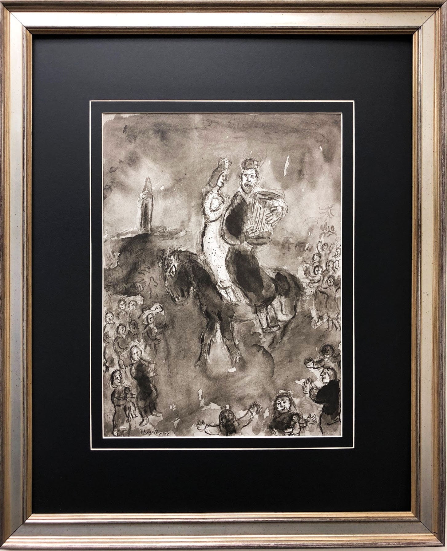 Marc Chagall "Le Roi David" Newly CUSTOM FRAMED Art Generic - Walmart.com