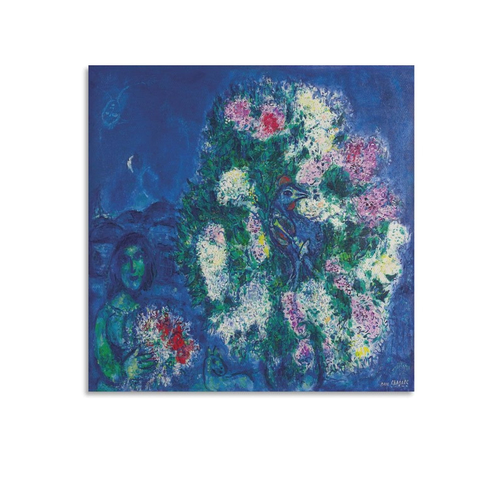 Marc Chagall Lilac Large Canvas Printing Famous Paintings Office Home ...
