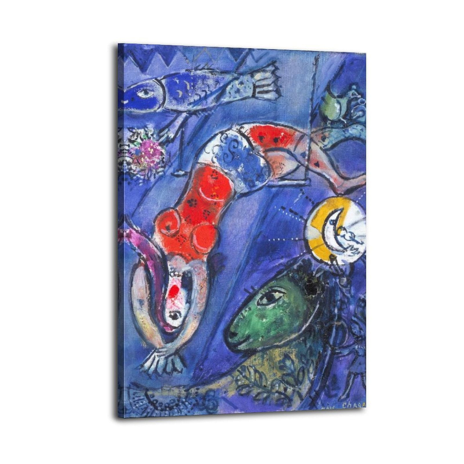 Marc Chagall Painting Poster Decoration Vibrant High-end Wall Posters ...