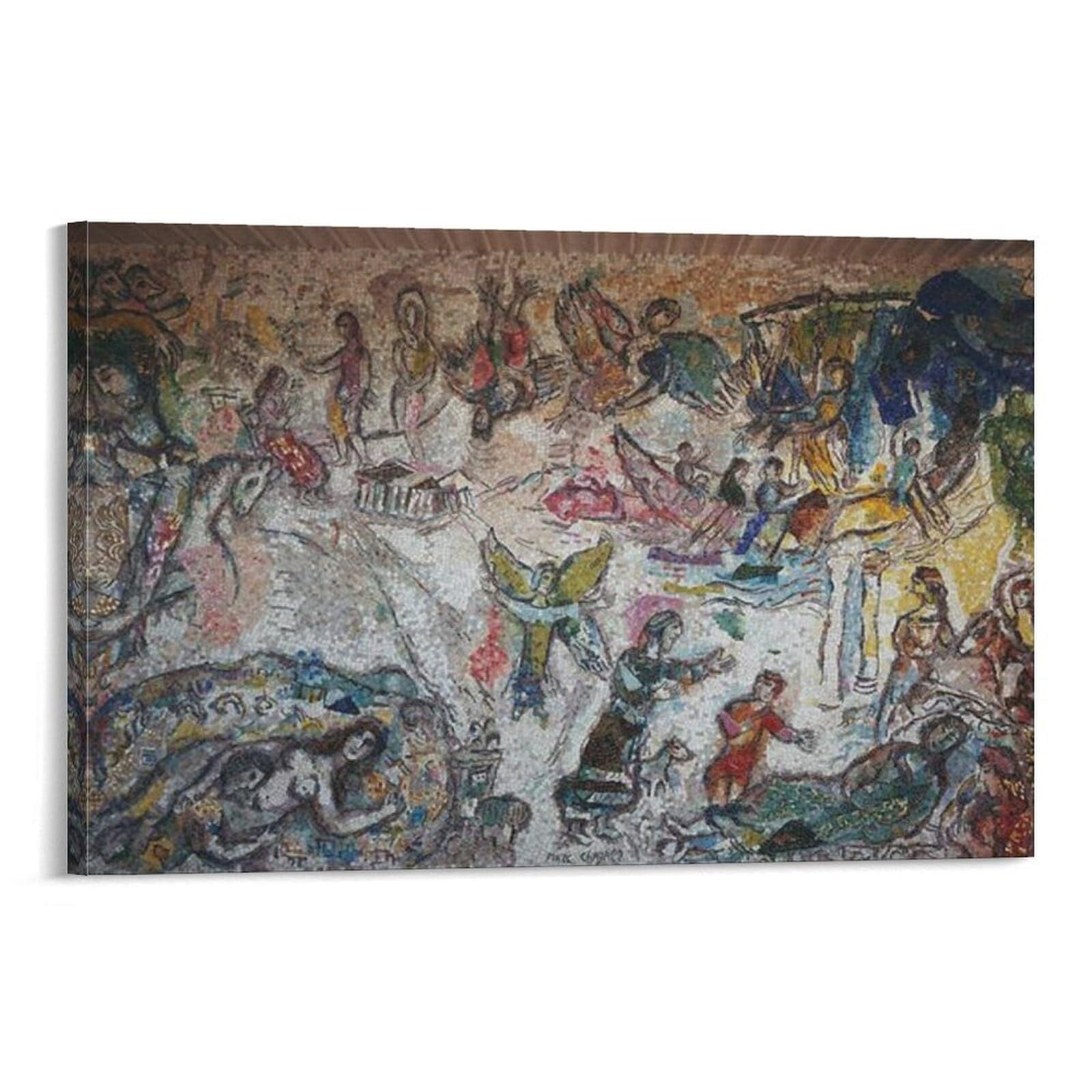 Marc-Chagall Surrealist Primitive Art Poster (42) Painting On Canvas ...