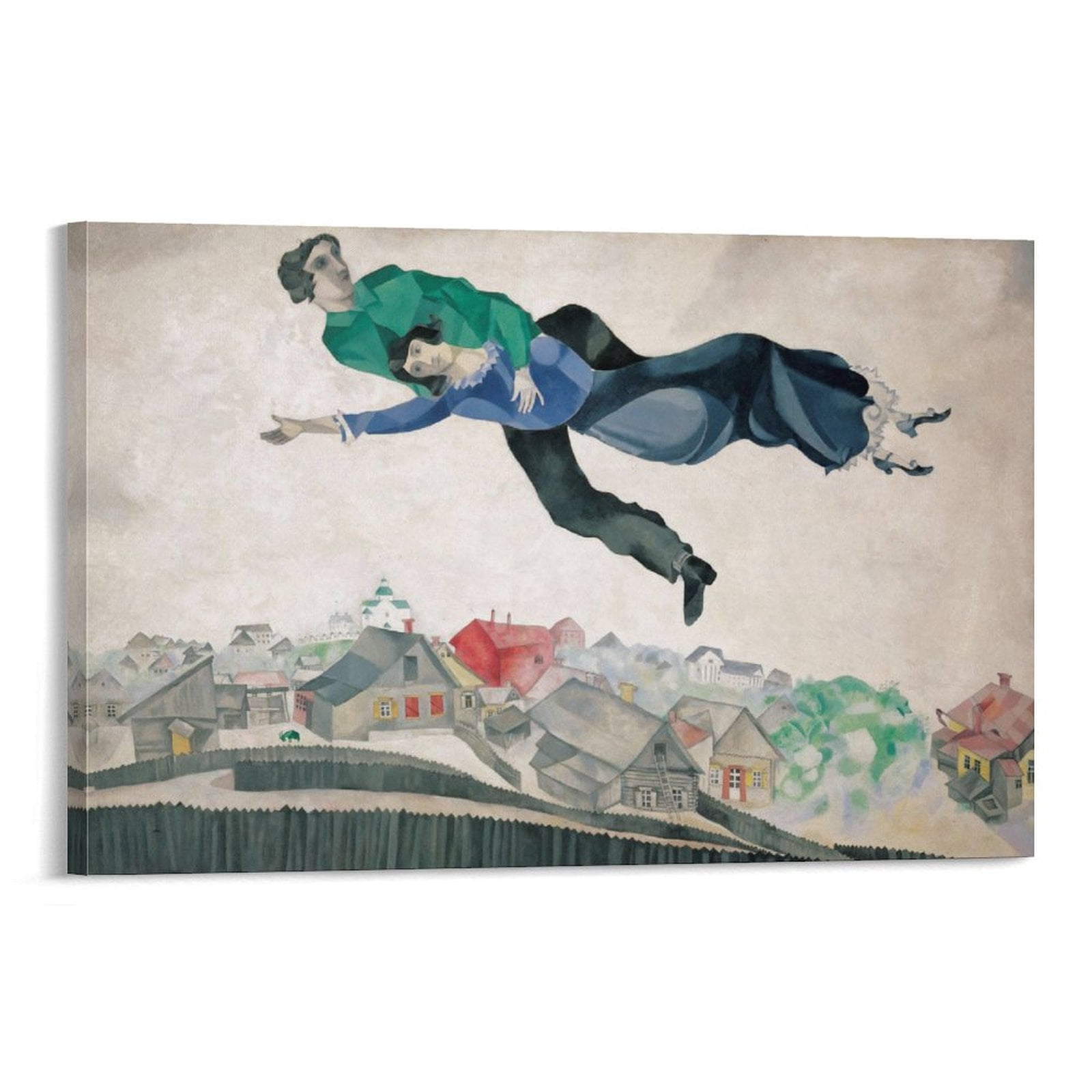 Marc Chagall The Town Art Poster Posters Art Print Wall Photo Paint ...