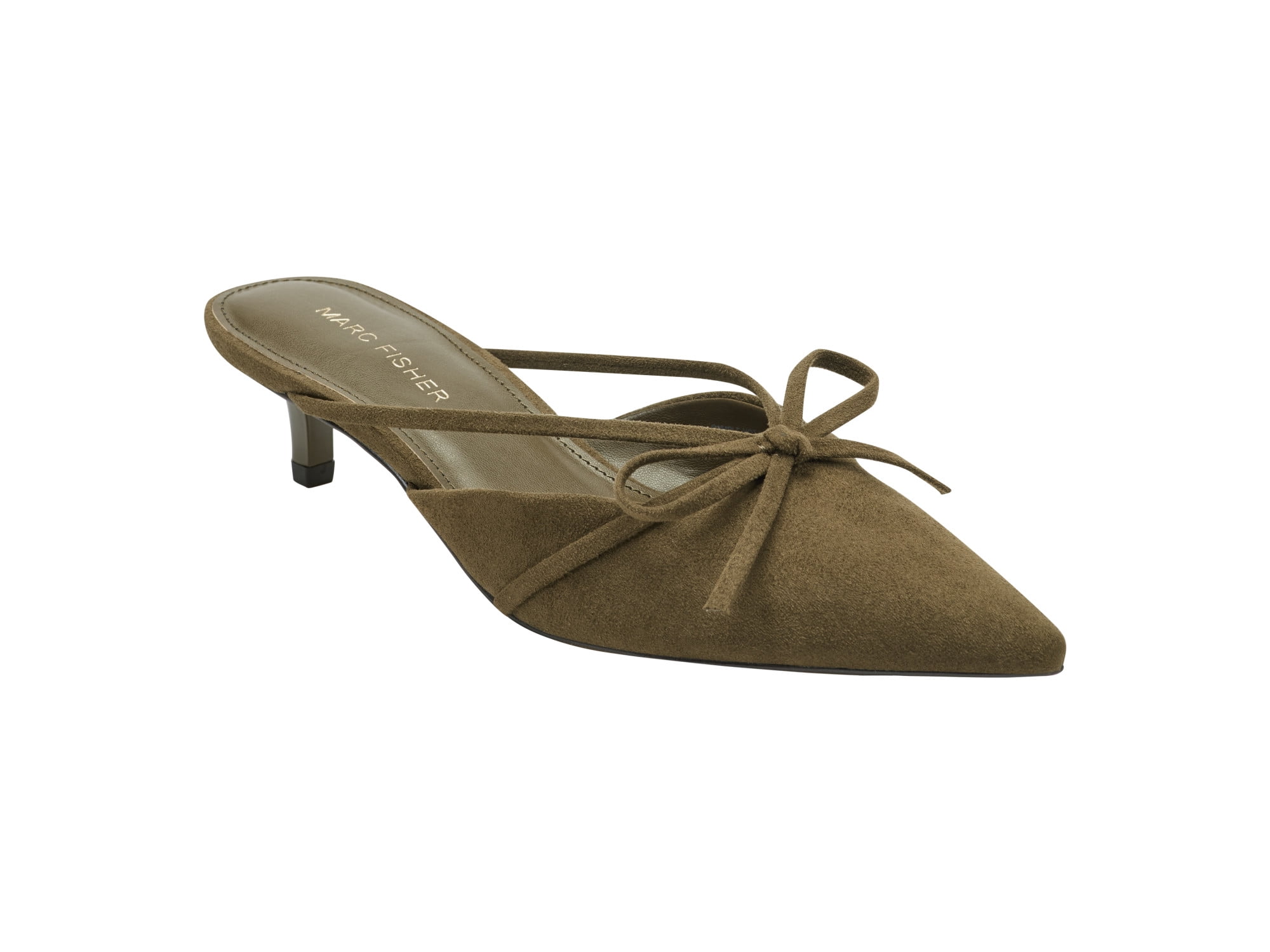 Marc Fisher Florin Women's Bow Kitten Heel Mule - Walmart.com