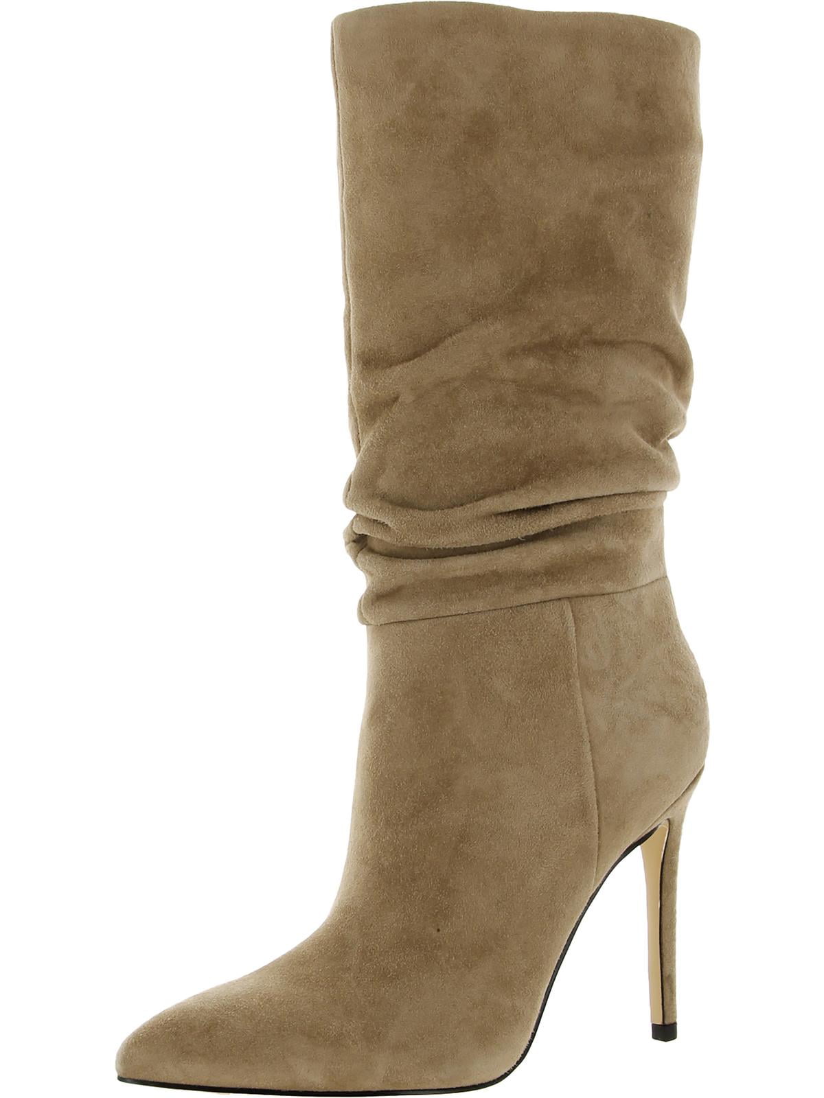 Marc Fisher LTD Womens Romy Suede Pull On Mid-Calf Boots - Walmart.com