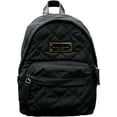 Marc Jacobs M Black/Gold Hardware Women's Quilted Nylon Mini Backpack ...