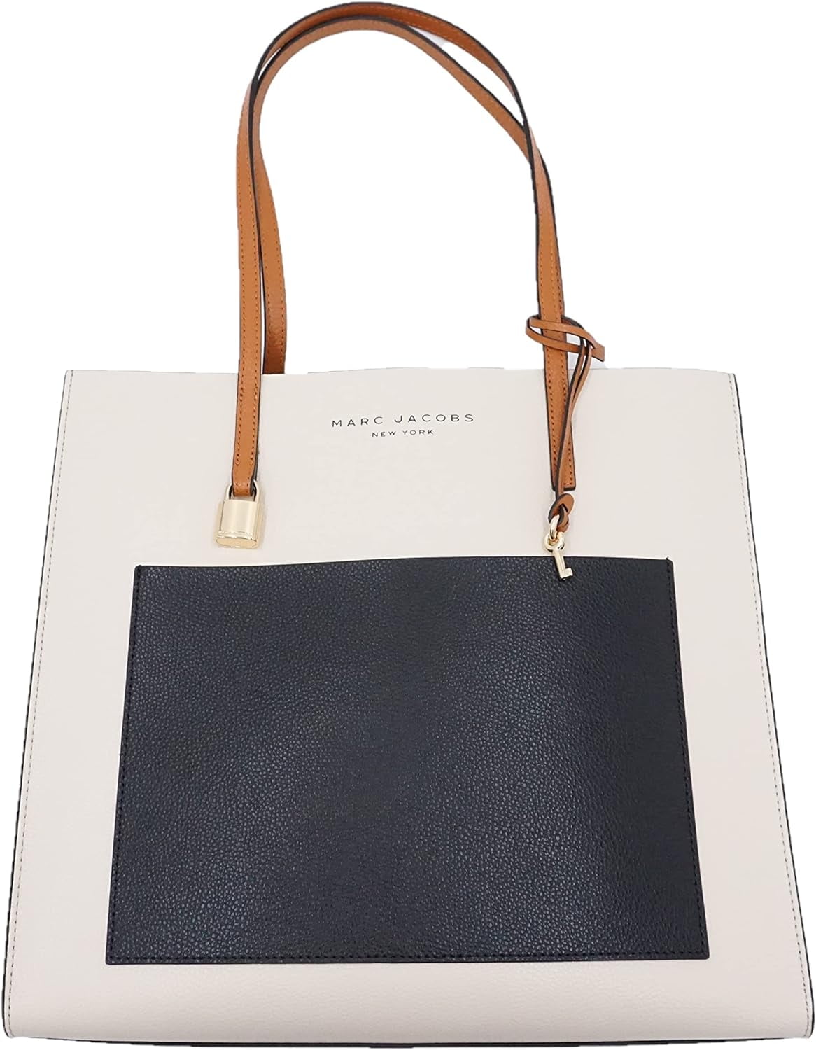 Marc Jacobs M Women's Grind Colorblock Leather Tote Bag In Sandshell ...