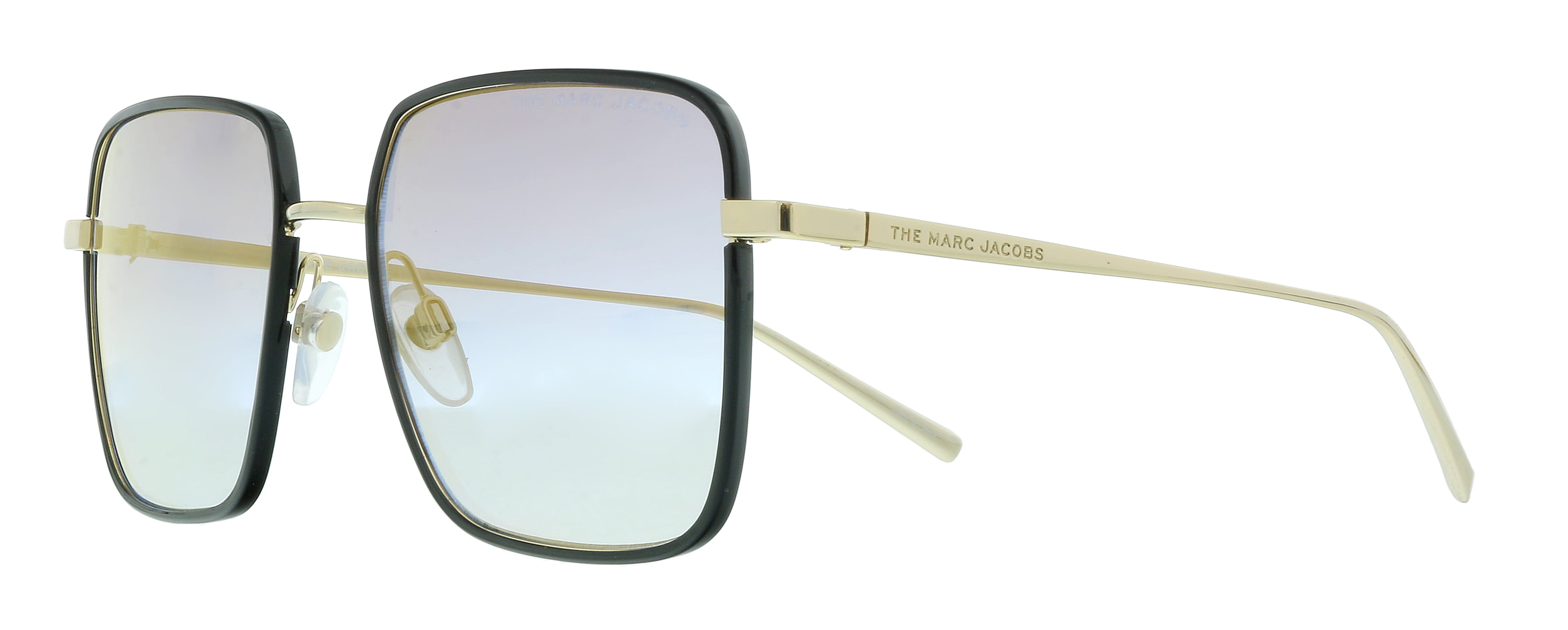 Marc Jacobs Square Sunglasses, MARC 477/S FQ 02M2, Black Gold for Women ...