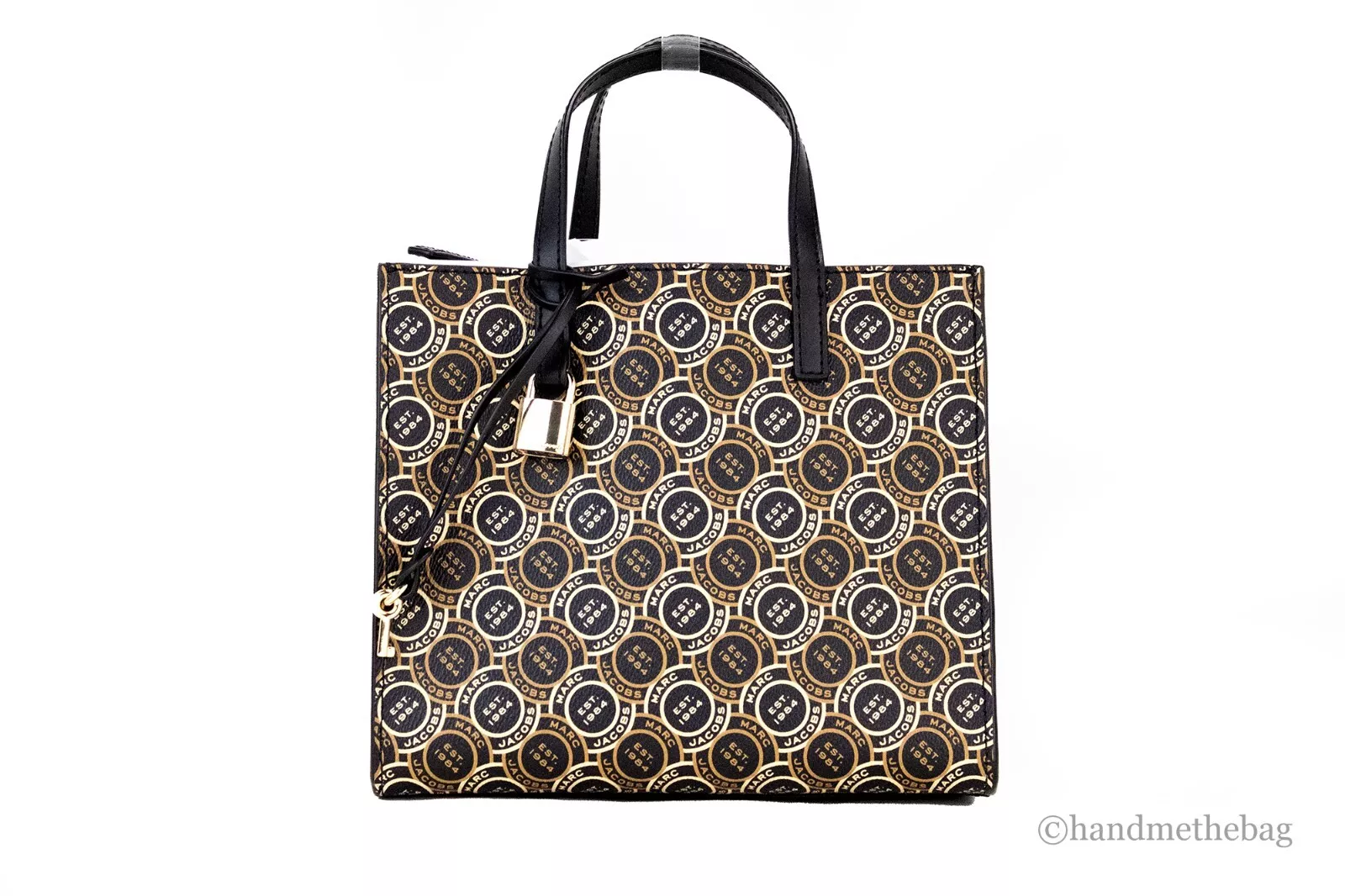 Marc Jacobs Marc Jacobs Mini Grind Signet Printed Leather Crossbody ...