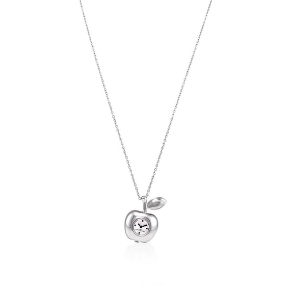Marc Jacobs Quartz Silver Dial The Bauble Apple Pendant Ladies Necklace ...