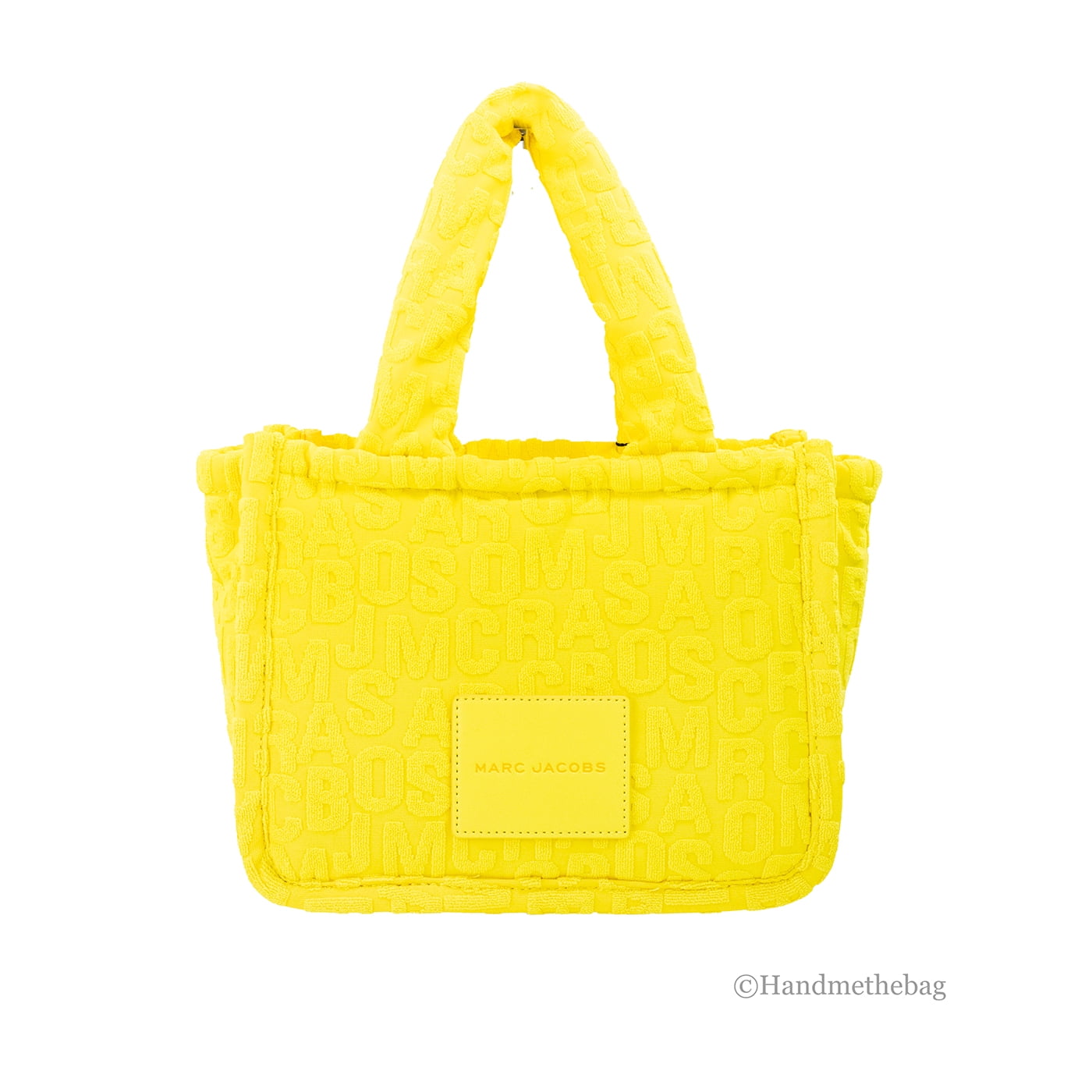 Marc Jacobs The Monogram Terry Tote Small Golden Kiwi Shoulder Bag ...