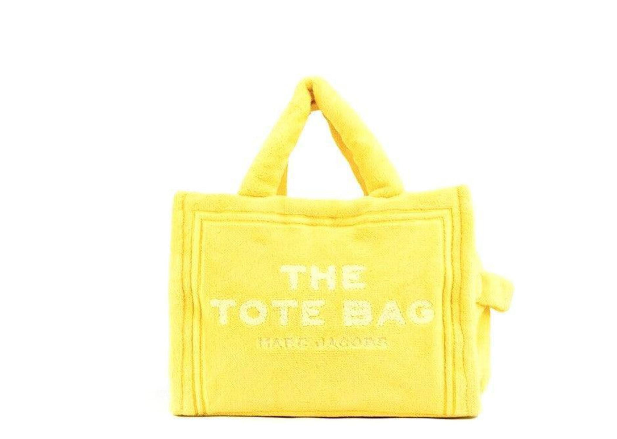 Marc Jacobs The Terry Tote Yellow Medium Soft Terry Crossbody Handbag ...