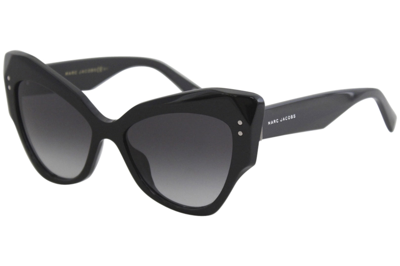 Marc Jacobs Women's 116S 116/S 8079O Black Fashion Cat Eye Sunglasses ...