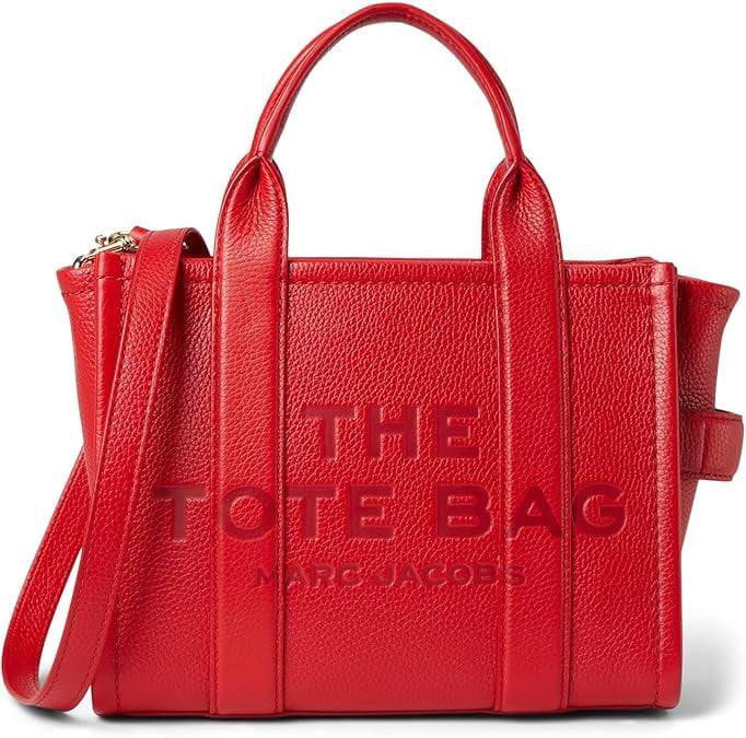 Marc Jacobs The Leather Small Tote Bag - True Red - Walmart.com