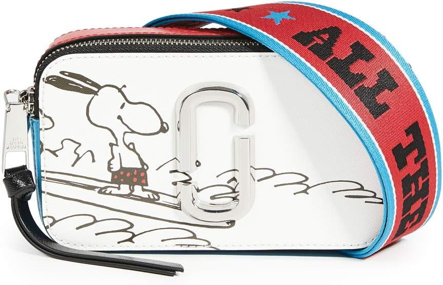Marc Jacobs X Peanuts Saffiano Snoopy Snapshot Camera Bag White ...