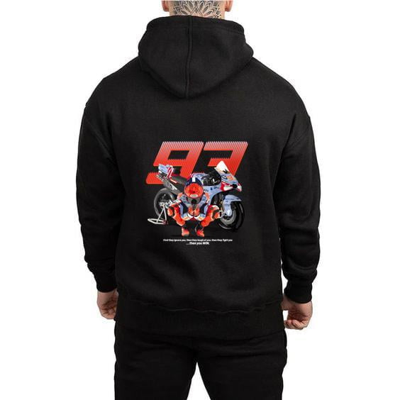 Marc Marquez 2024 Action Ready, Road Racing Fan HOODIE, GP Fighter Design, Unisex, Soft ...