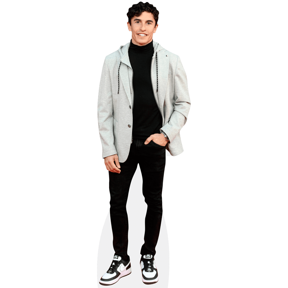 Marc Marquez (Grey Coat) Mini Cardboard Cutout Standee - Walmart.com