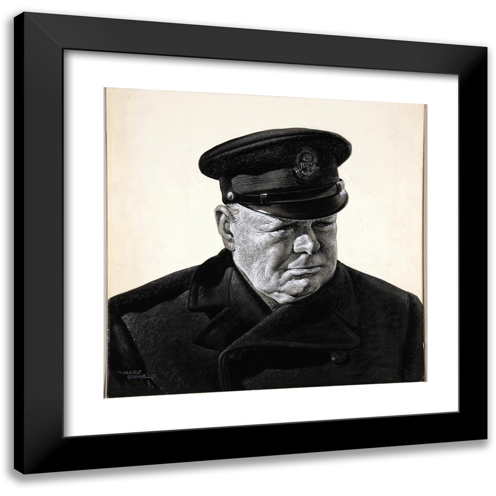 Marc Stone 12x12 Black Modern Framed Museum Art Print Titled - Winston ...