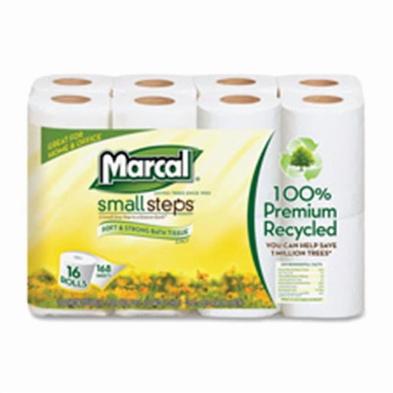 Marcal Paper Mills, Inc Bath Tissue, 2-Ply, 168 Sheets-Roll, 16 Rolls ...