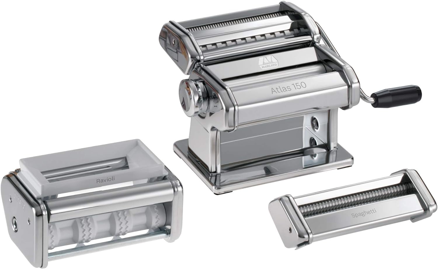 Marcato Atlas 3-Piece Set Pasta Set, Includes Atlas 150, Ravioli ...
