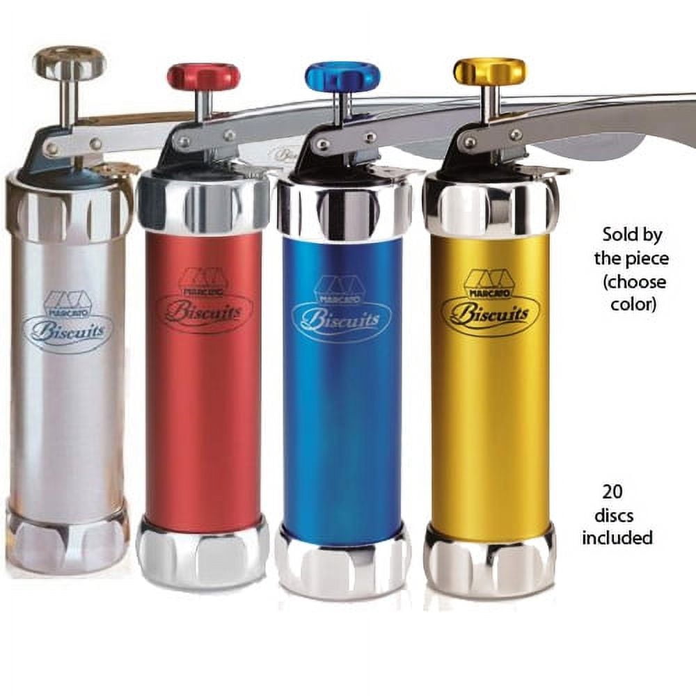 Marcato Atlas Biscuit Maker Press, Includes 20 Cookie Disc Shapes ...