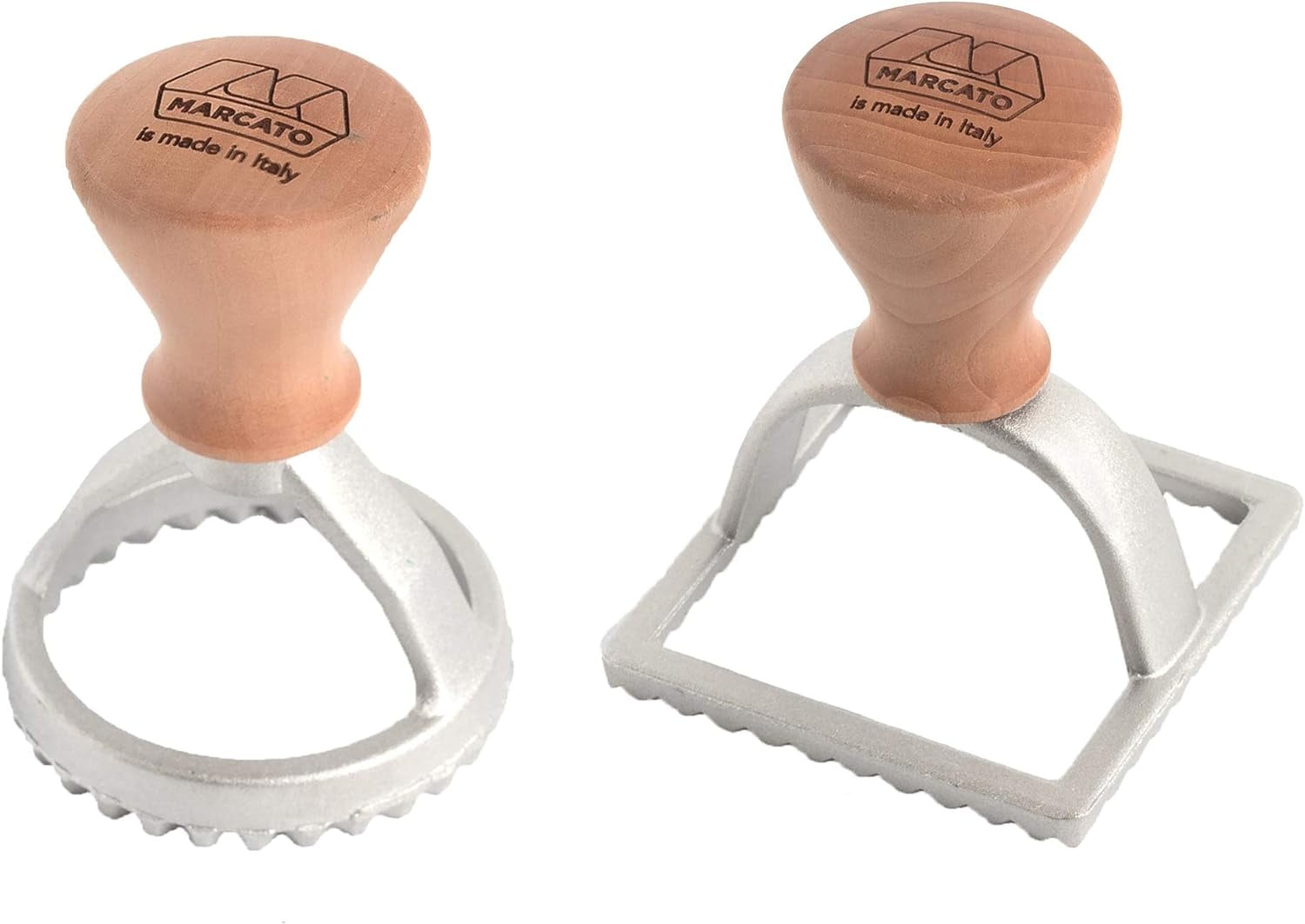 Marcato Classic Ravioli Maker Stamp Kit, Round + Square, 2.25-Inch ...
