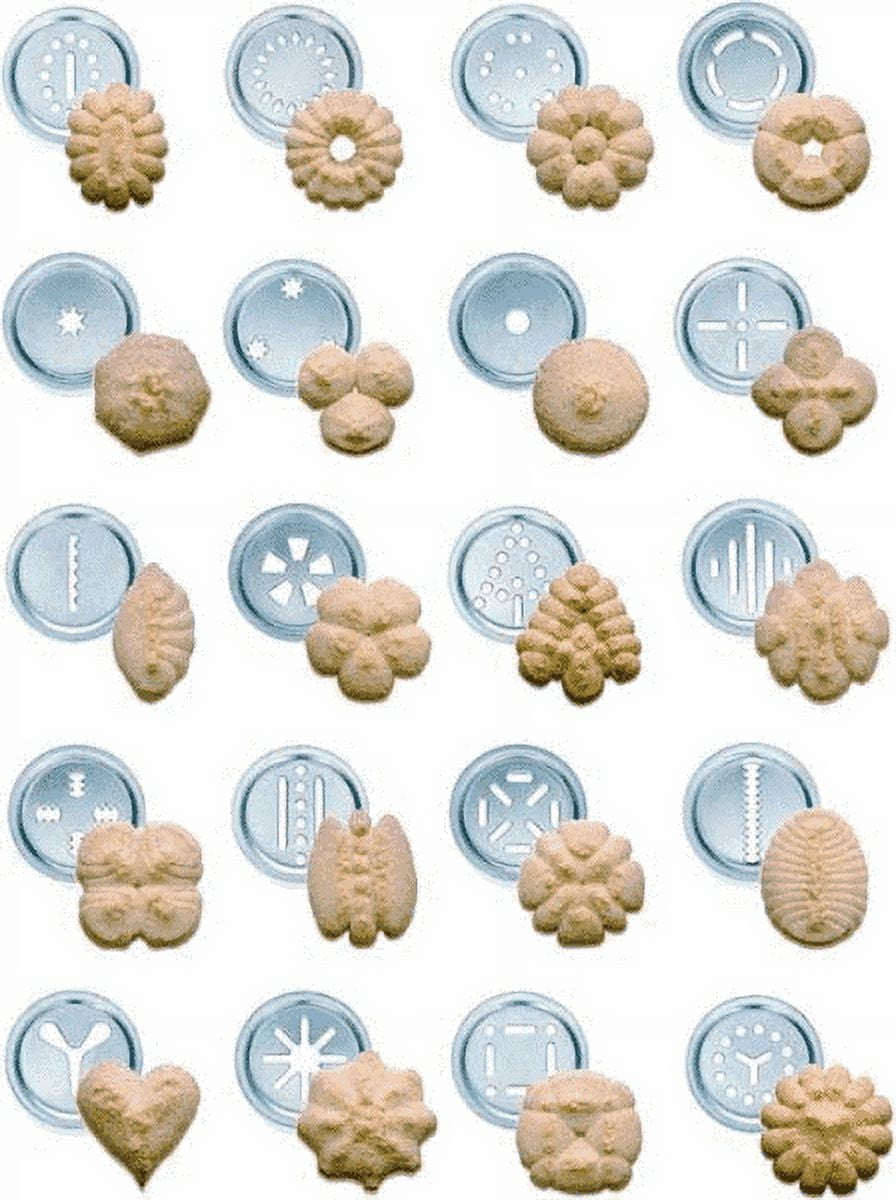 Marcato Design Series Biscuit Maker Press, Includes 20 Cookie Disc ...