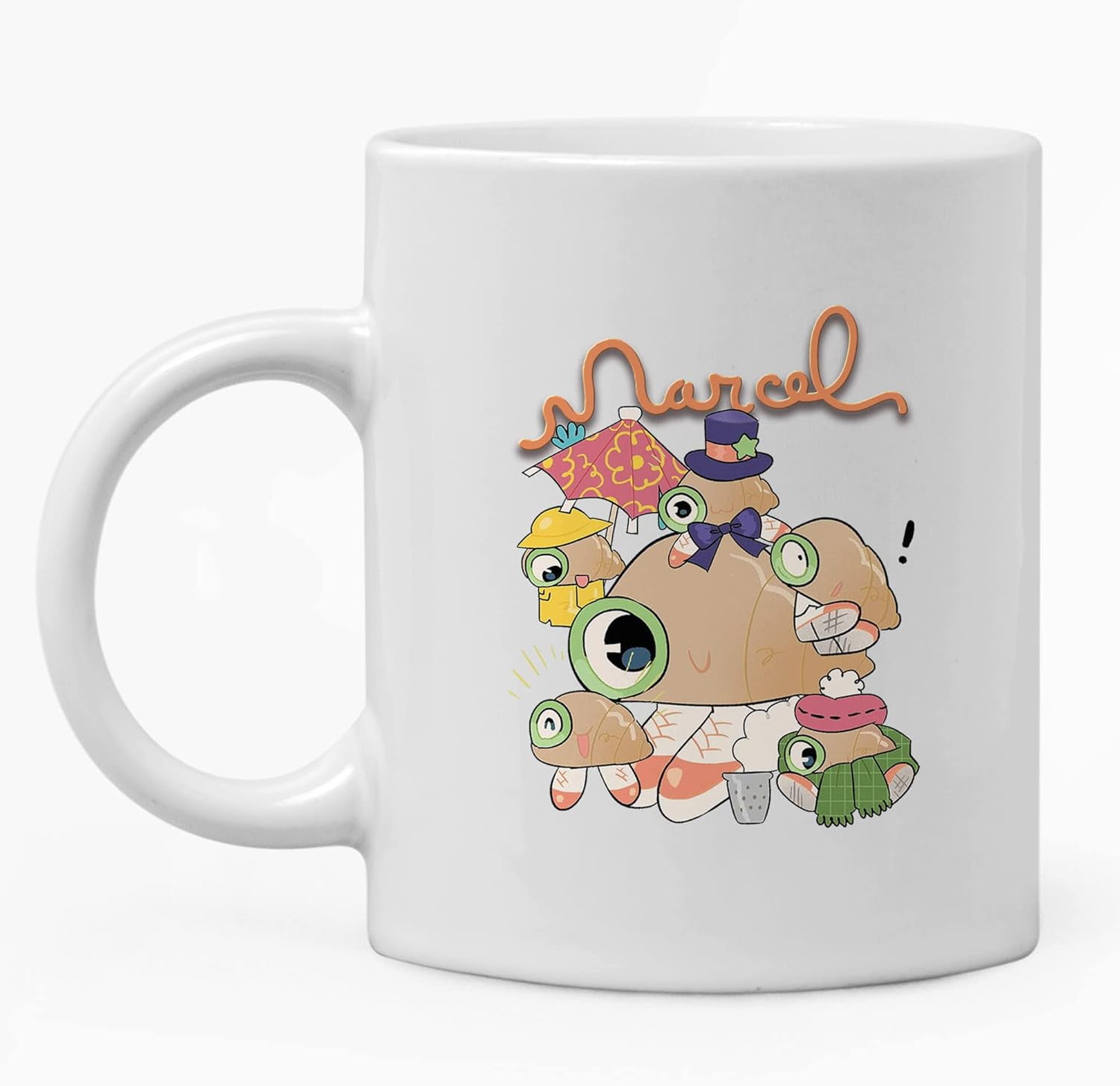 Marcel 90's Vintage Collage Marcel The Shell With Shoes On Mug 11 Oz ...