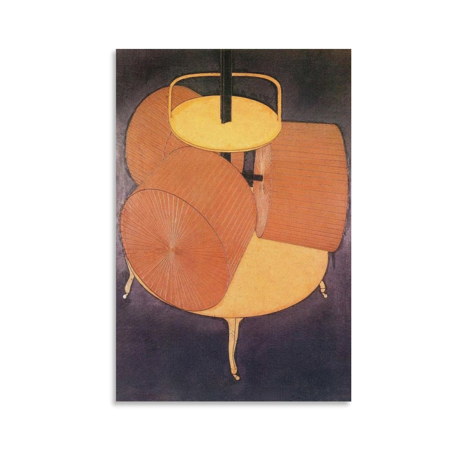 Marcel Duchamp Print Painting Chocolate Grinder Canvas Poster Wall Art ...