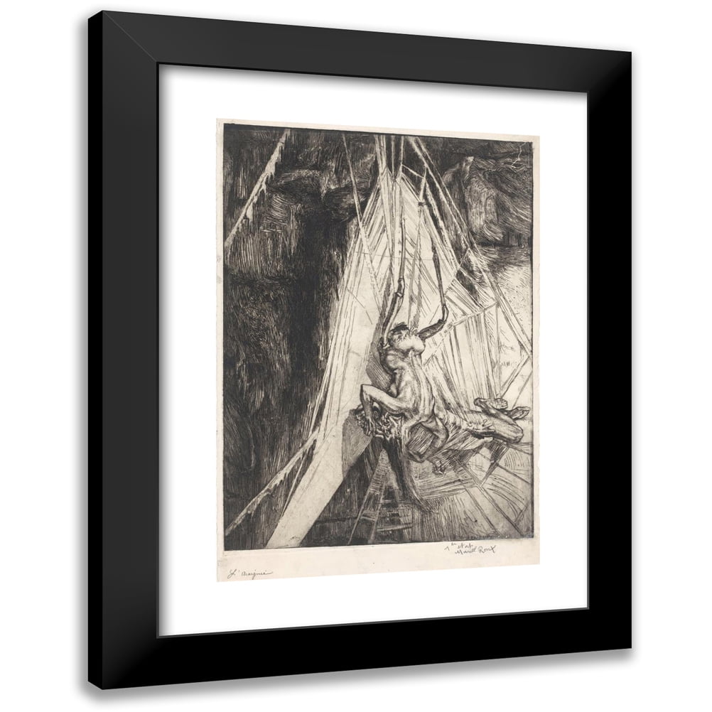 Marcel Roux 14x18 Black Modern Framed Museum Art Print Titled - Spider ...