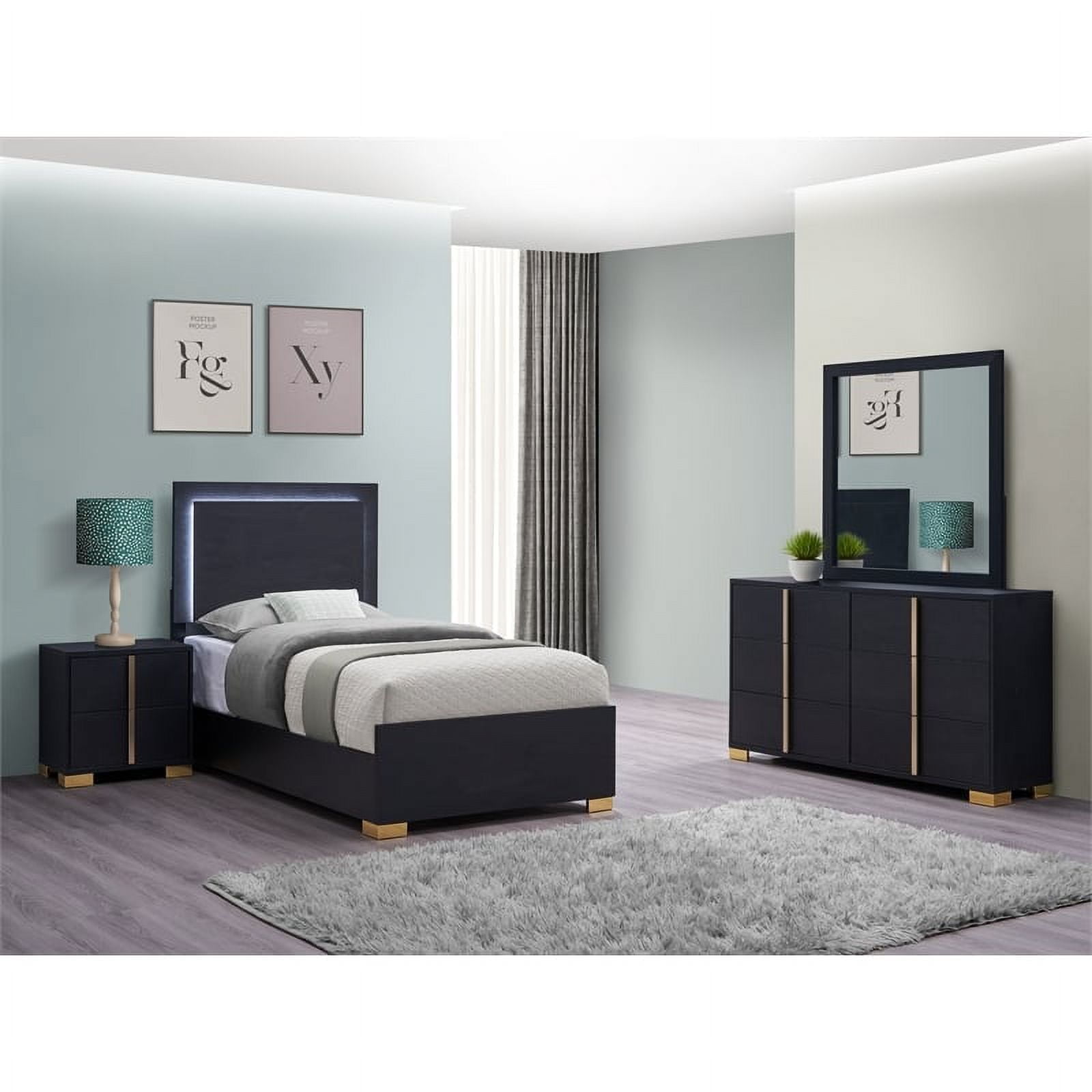 Free Shipping! Coaster Company Contemporary 5-Piece Queen Bedroom Set ...